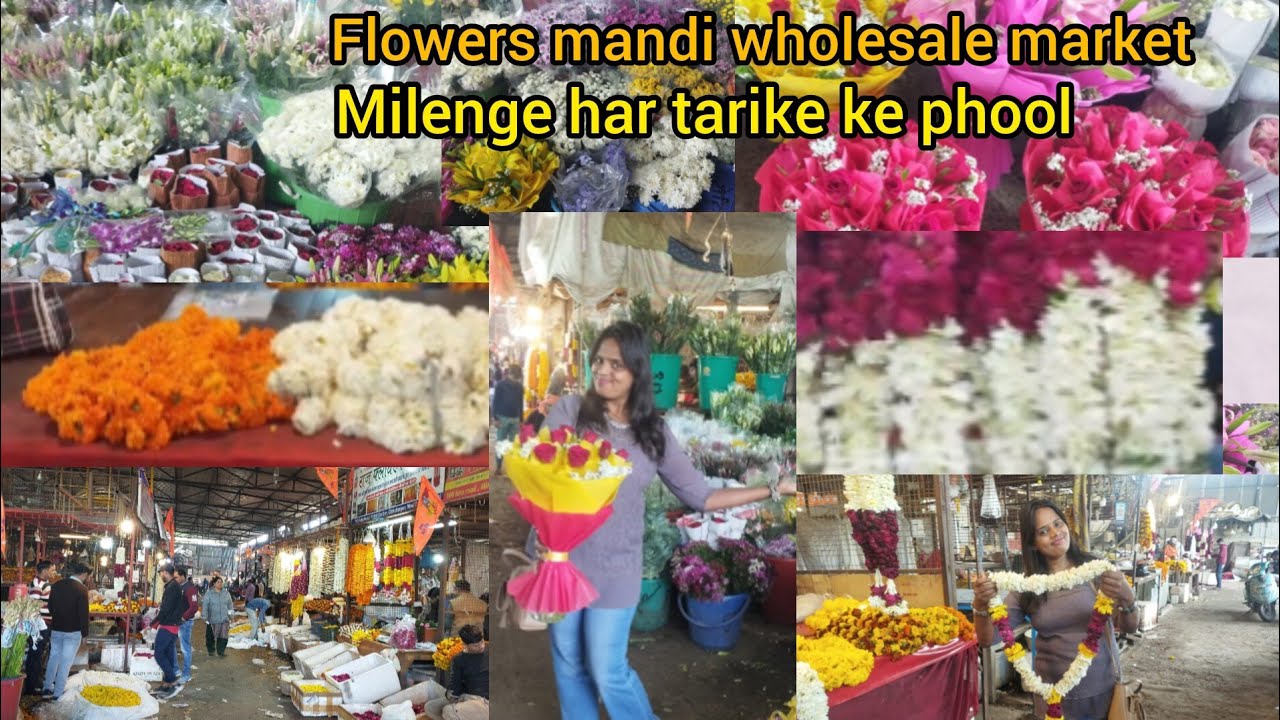Chhatterpur phool mandi market wholesale market saste se sasta phool ...