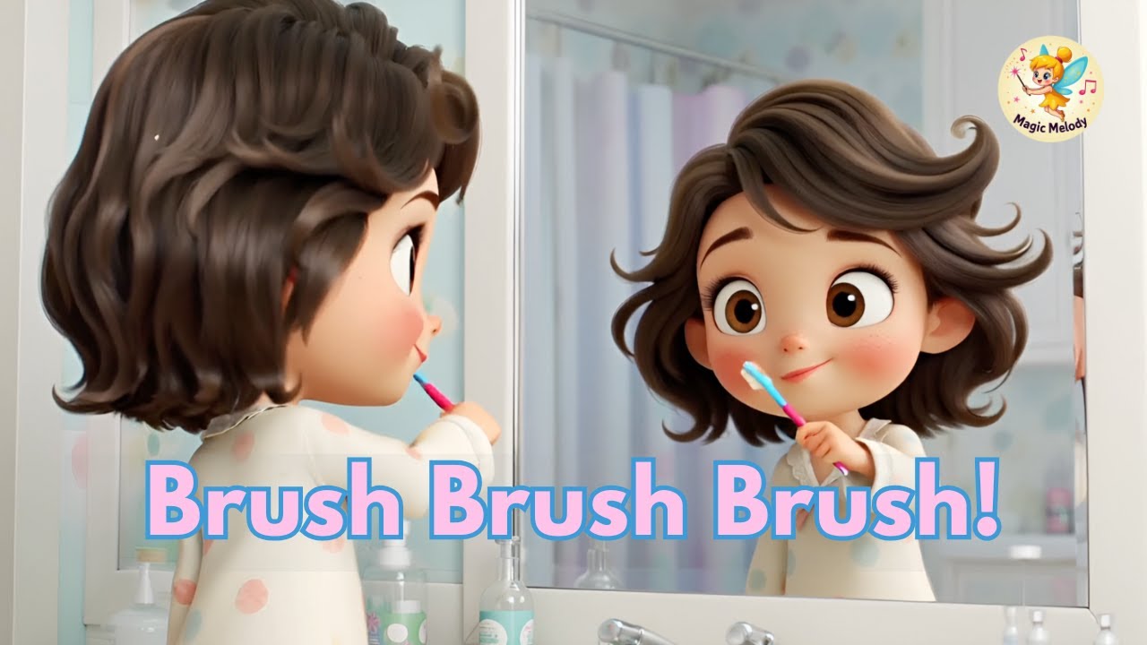 Brush Brush Brush! | Cute Toothbrushing Song for Kids - YouTube