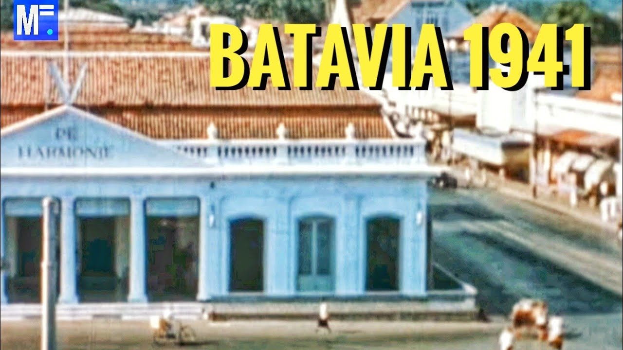 Batavia Nederlands Indie 1941 in Kleur - YouTube