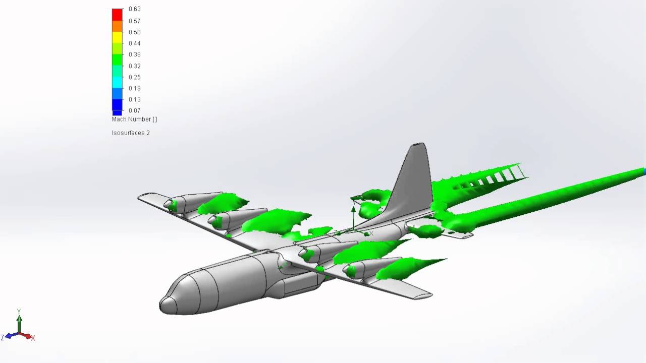 Blended Body Stealth Military Cargo Aircraft Design - Mach Number ...