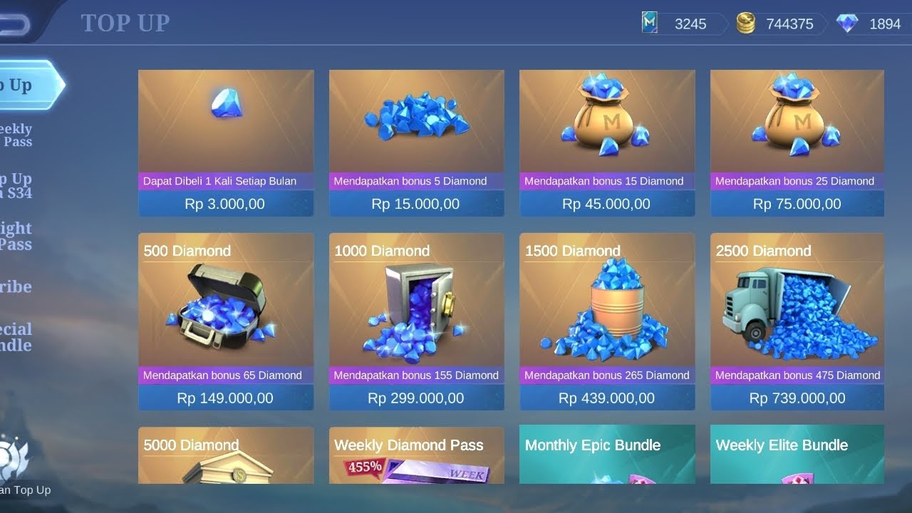 Cara top up diamond mobile legends bang bang | Cara beli diamond mobile ...