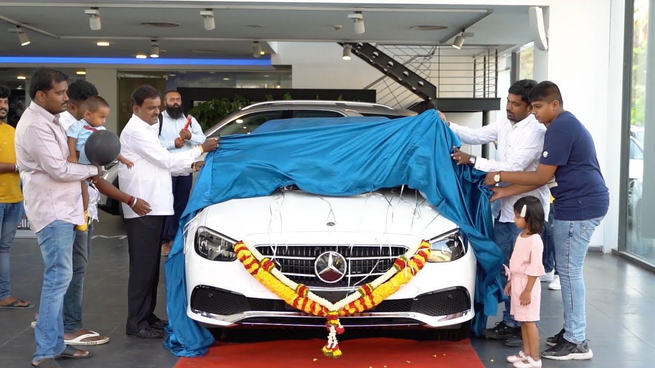 Family Taking Delivery of Mercedes Benz C Class 🔥| Bangalore - YouTube