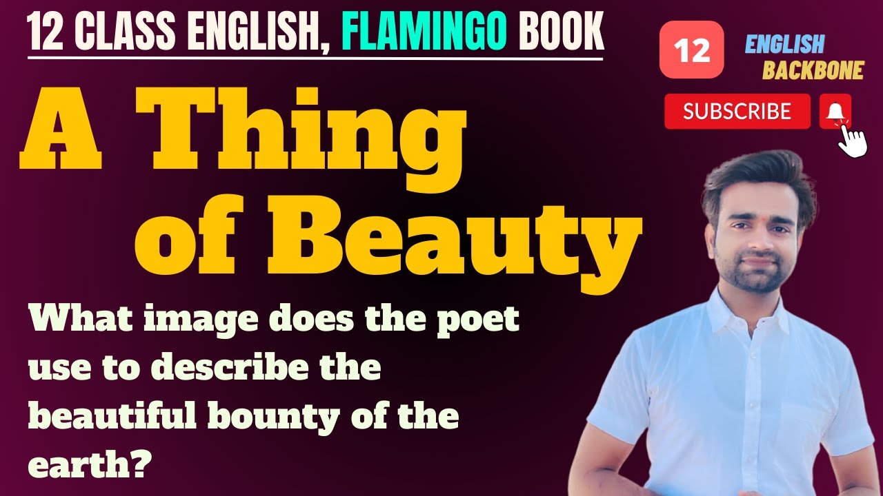 What image does the poet use to describe the beautiful bounty of the ...
