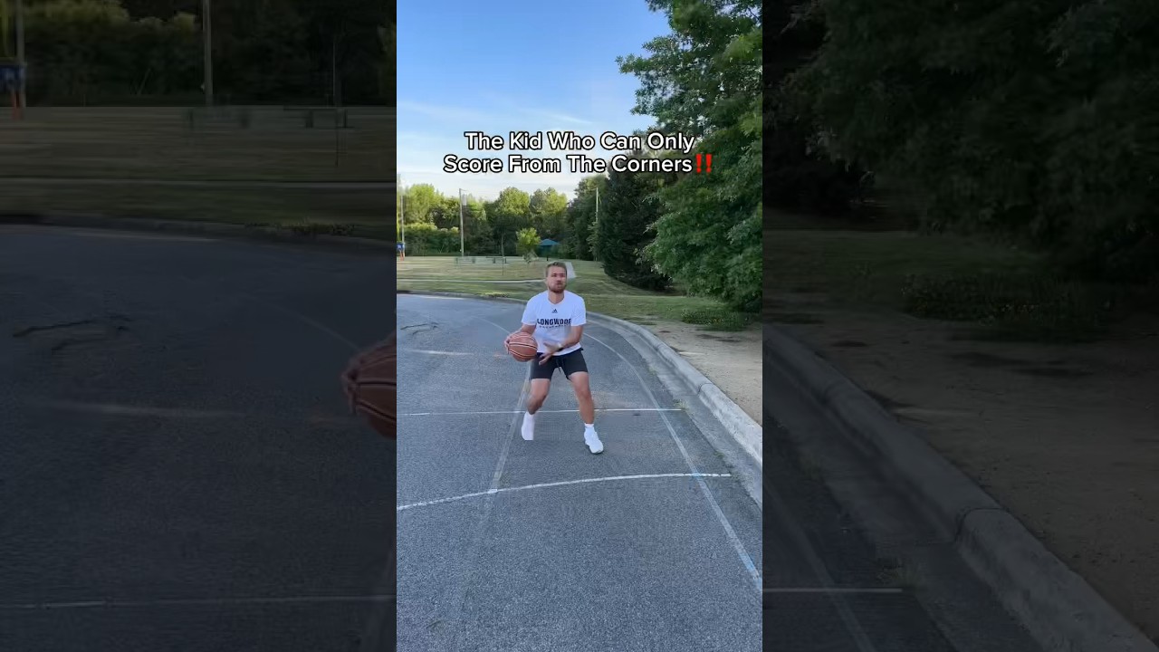 Do you think corner shots are easier??🤔 #basketball #basketballshorts # ...