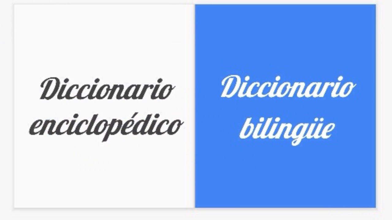 EL DICCIONARIO Y EL LÉXICO - YouTube