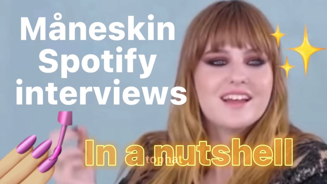 Måneskin Spotify interviews in a nutshell - YouTube