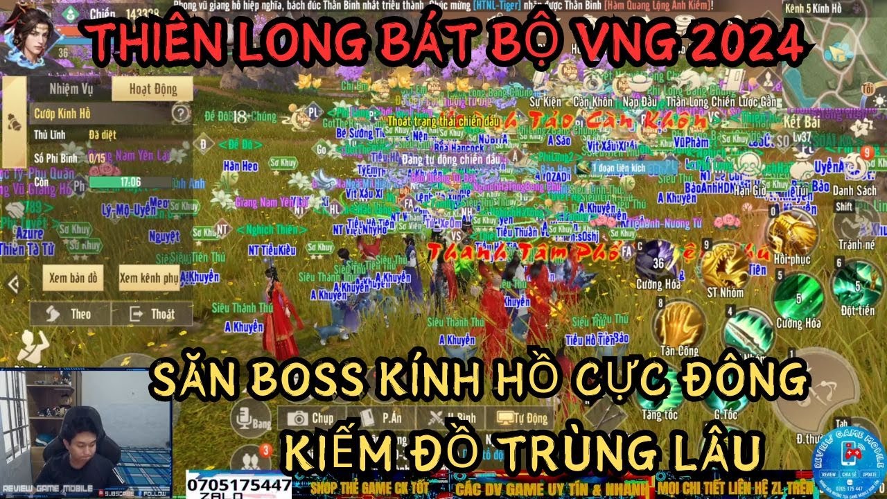THIÊN LONG BÁT BỘ VNG 2024: ĂN BOSS KÍNH HỒ - KIẾM TRÙNG LÂU -CỰC ĐÔNG ...
