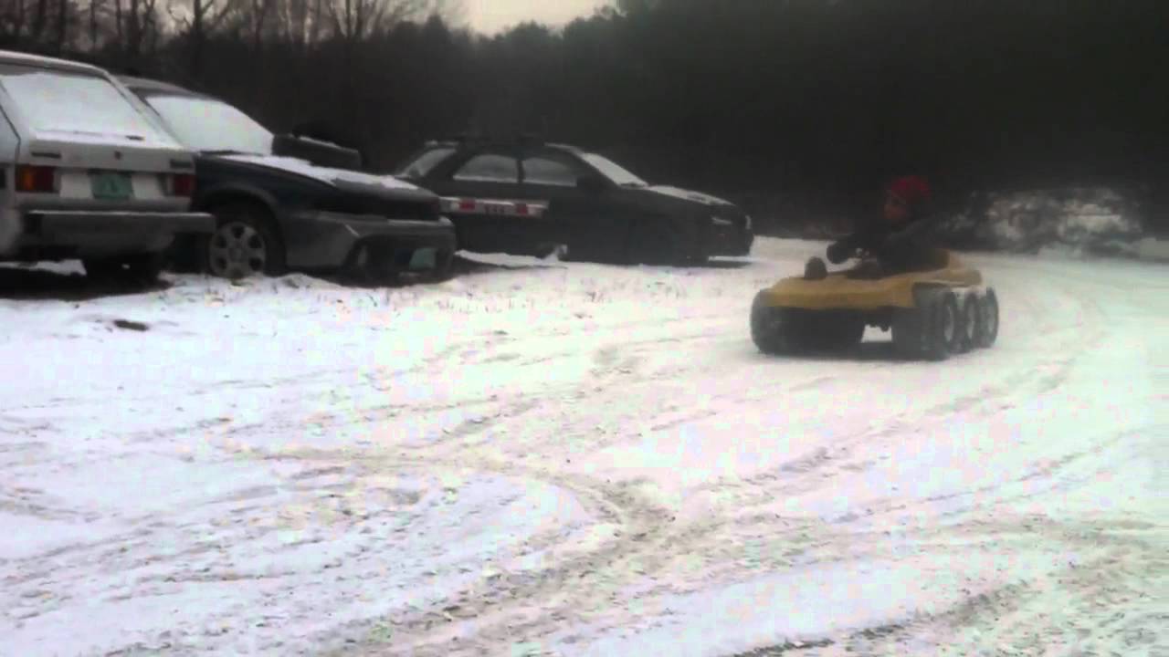 mini Argo 6x6 in snow action - YouTube