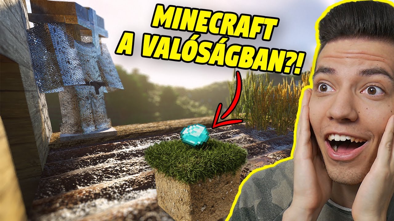 ÍGY NÉZ KI A VALÓSÁGHŰ MINECRAFT VERZIÓ! 😱 | HOGYAN ÉLD TÚL AZ ELSŐ ...