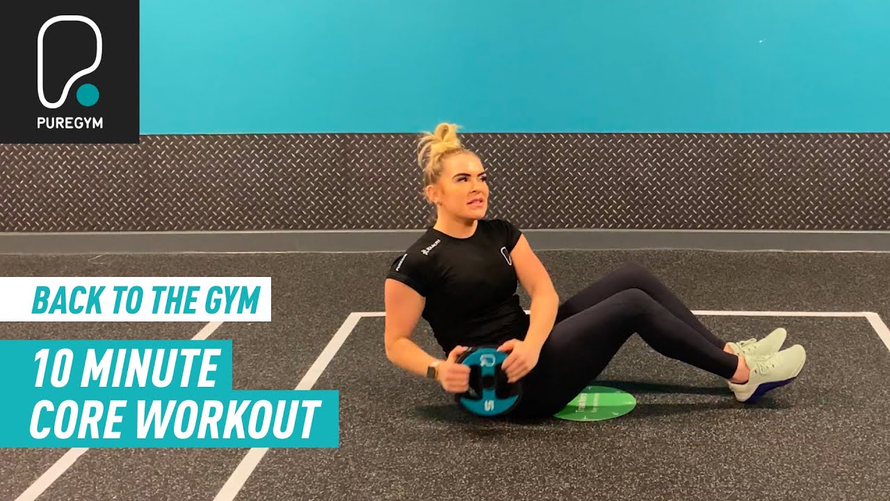 Back To The Gym | 10 Minute Plate Core Workout - YouTube