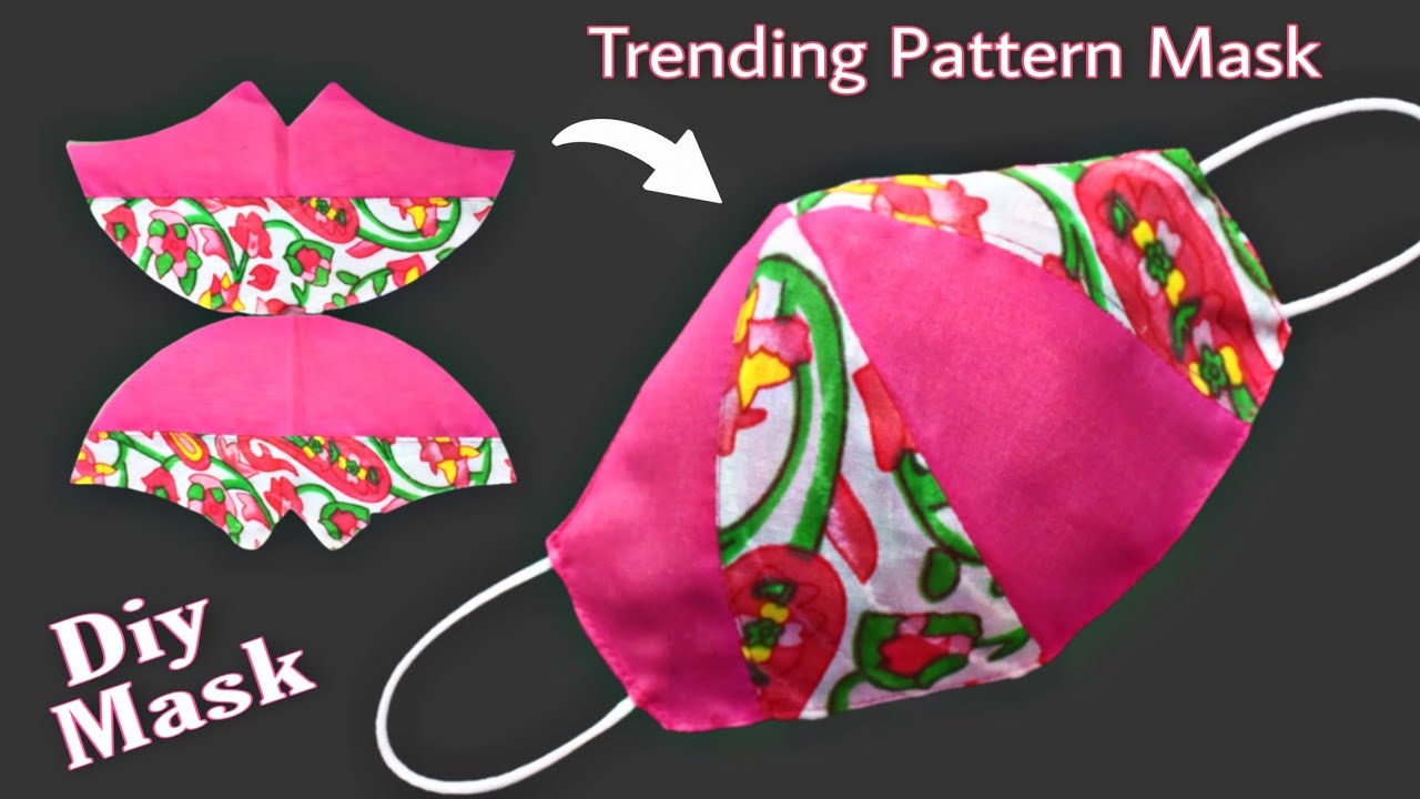 Very Easy New Trending Pattern Cute Mask - Face Mask Sewing Tutorial ...
