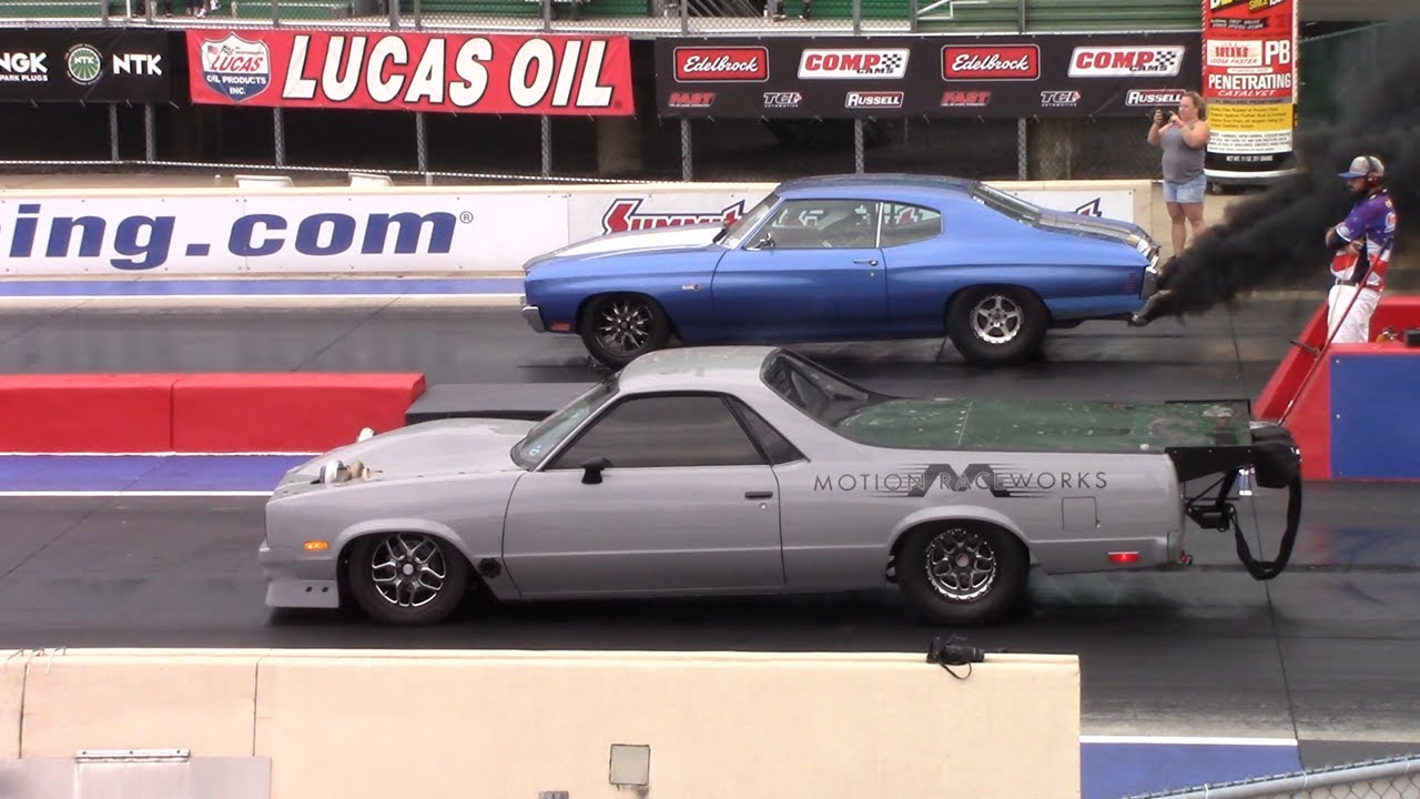 Cleetus McFarland In His Twin Turbo El Camino A.K.A Mullet at Midwest ...