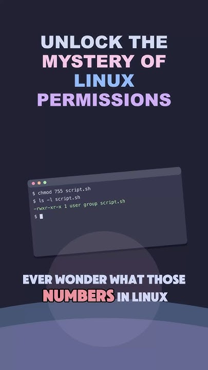 Your Linux Permissions Are Numbers, Not Letters 🔍 - YouTube