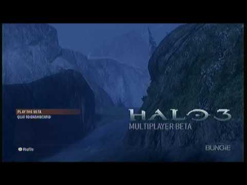 Halo 3 Beta Menu - YouTube