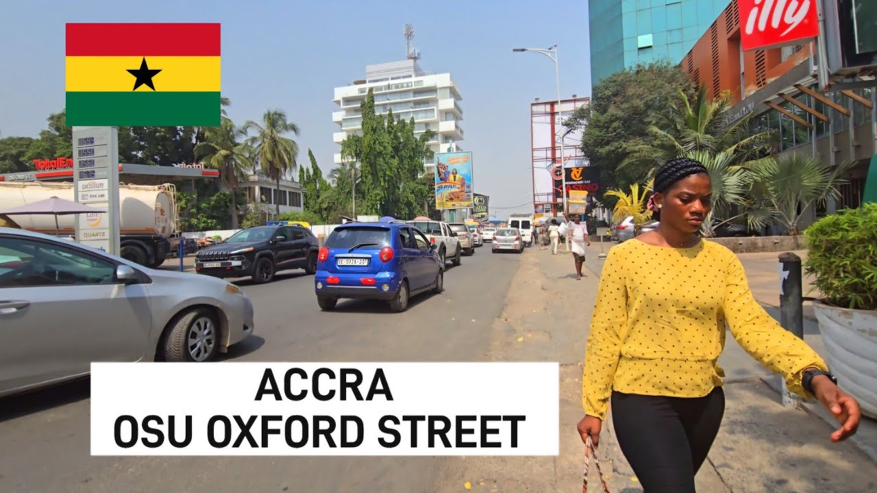 Osu Oxford Street, Accra's 24-hour Busy Street Tour - YouTube