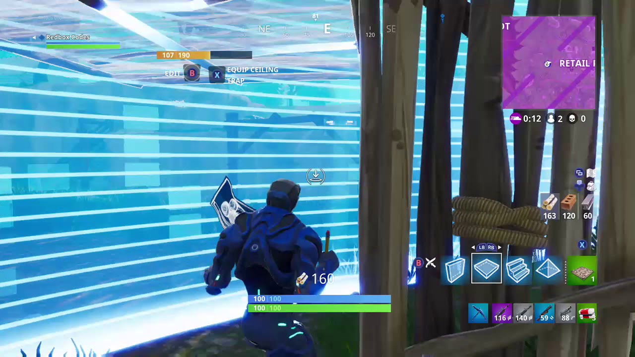 Redbox Codes playing Fortnite Battle Royale on Xbox One - YouTube