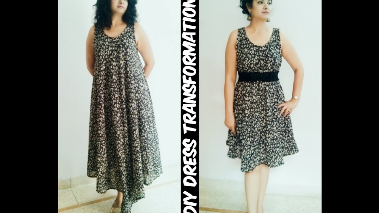 Diy dress transformation - YouTube