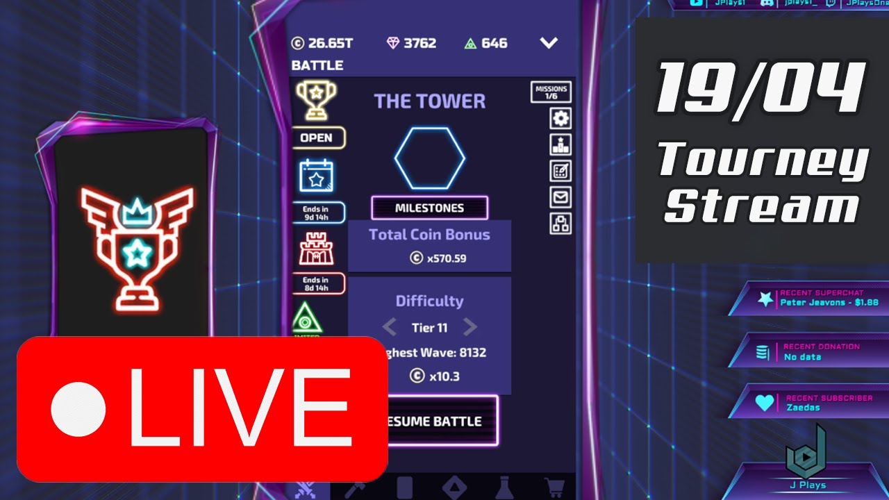 Live Progress Update & Legends Tournament 19/04 - YouTube
