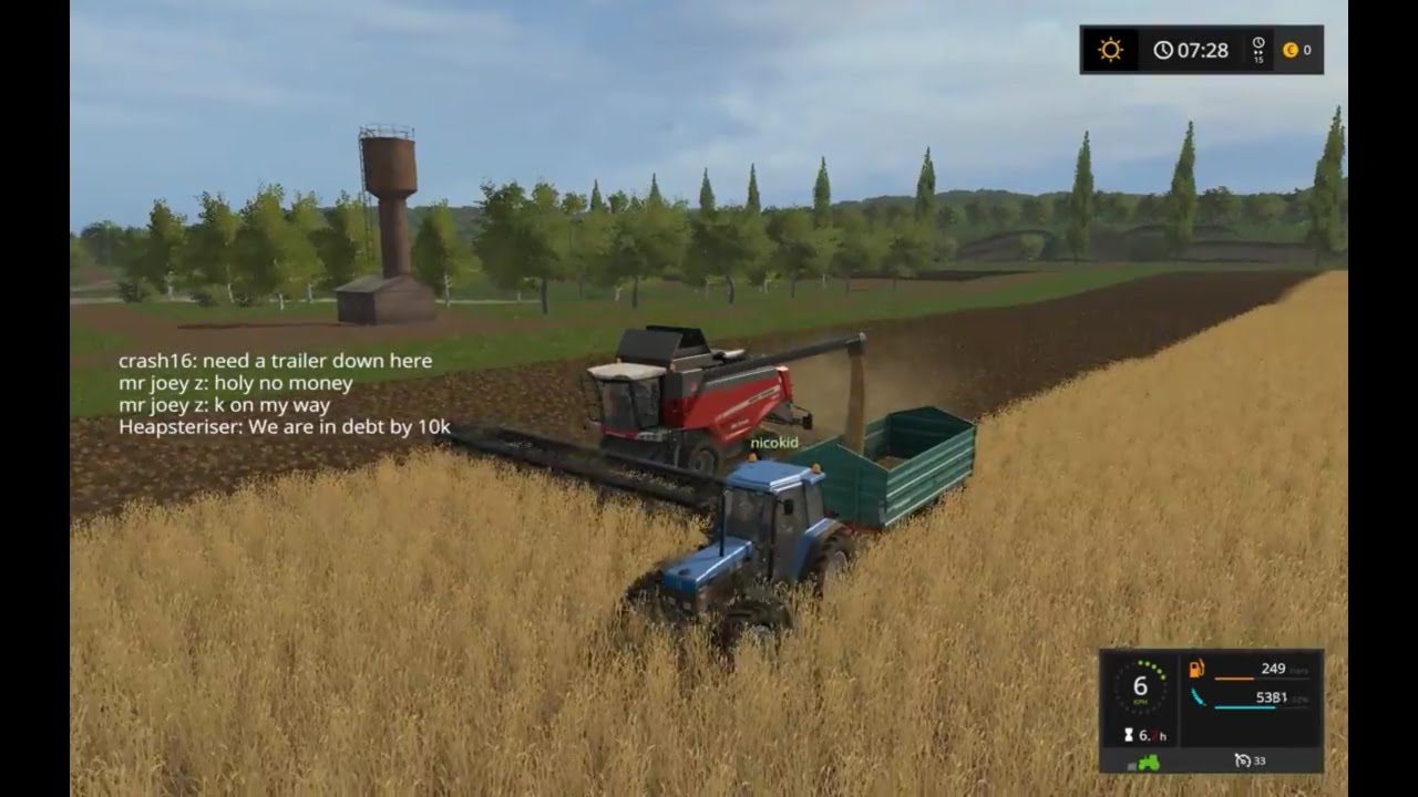 FarmingSimulator2017 multiplayer in daggerwin server Sosnovka ep 4 ...