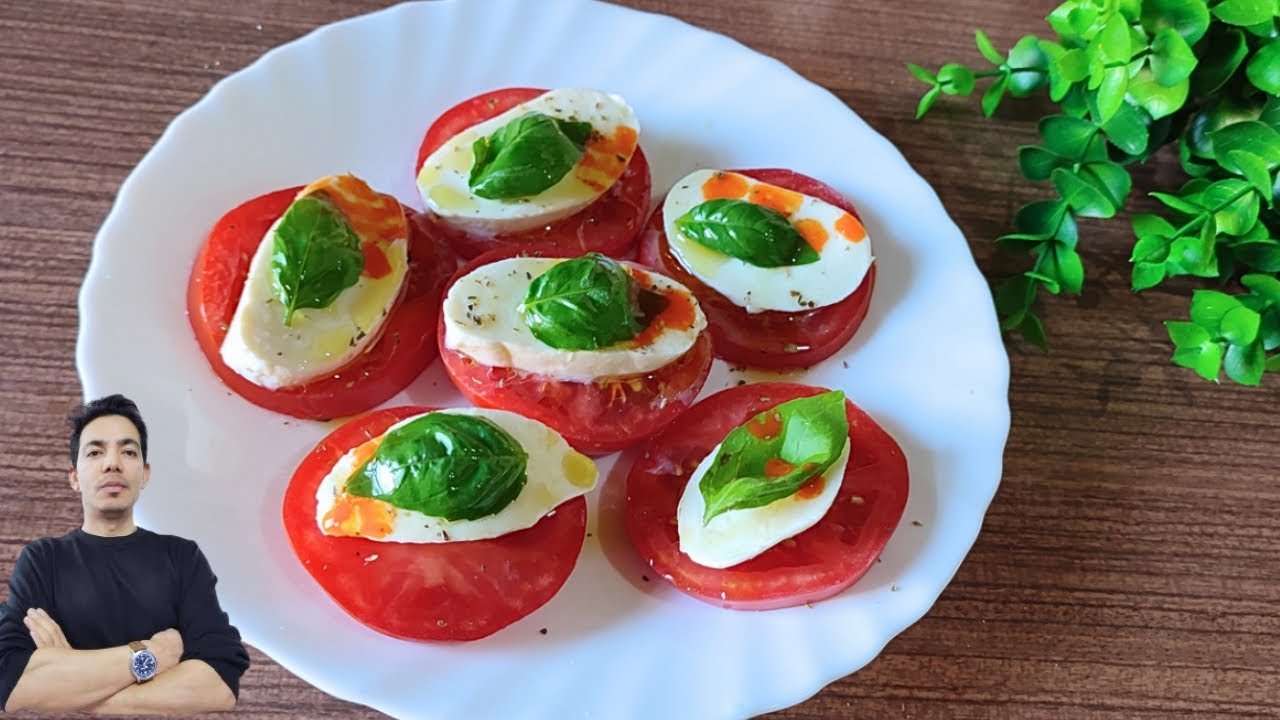 Easy Caprese Salad | Italian Salad Recipe | How to Make Caprese Salad ...