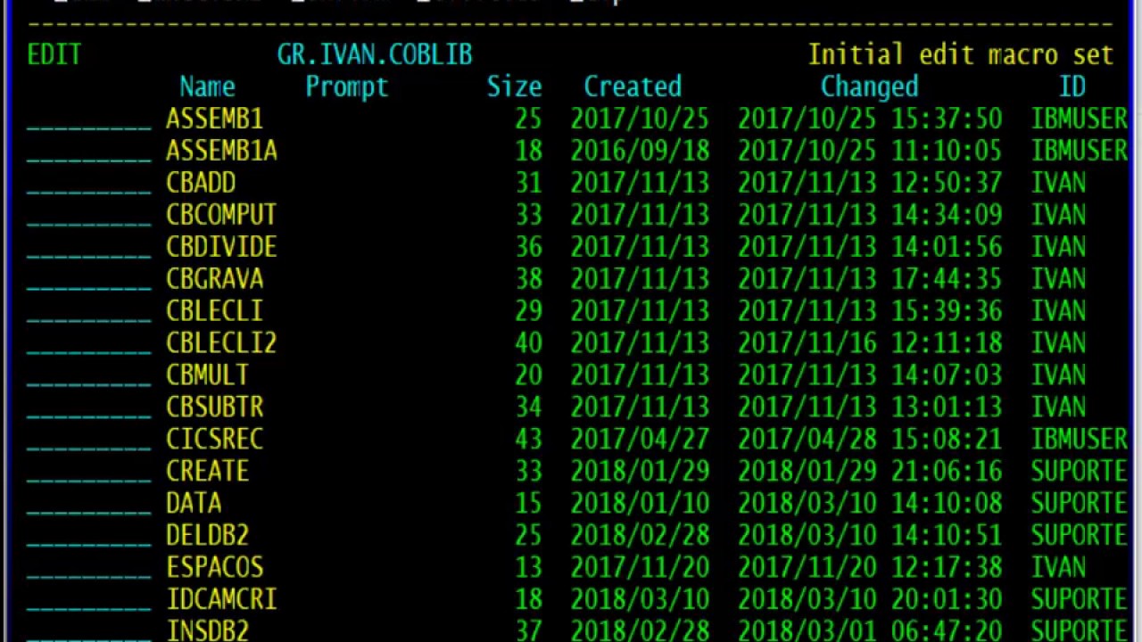 TSO - Encontrar membros dentro de Datasets mais rapidamente - YouTube