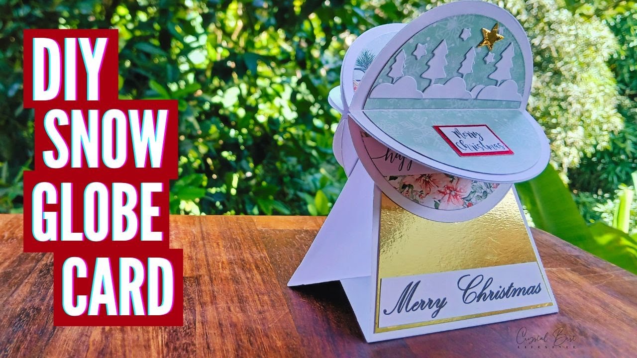 DIY Snow Globe Card | 3D Christmas Card | Papercraft Tutorial - YouTube
