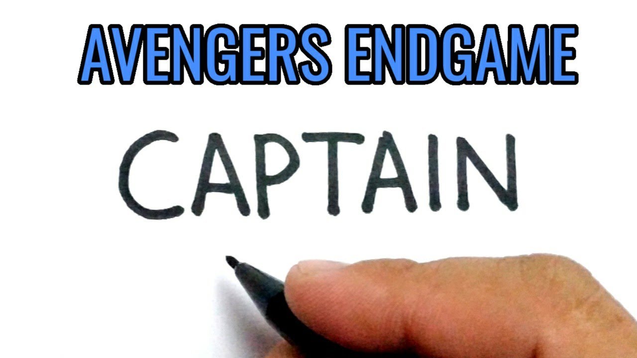 AMAZING, How to turn words CAPTAIN into CAPTAIN AMERICA from Avengers ...
