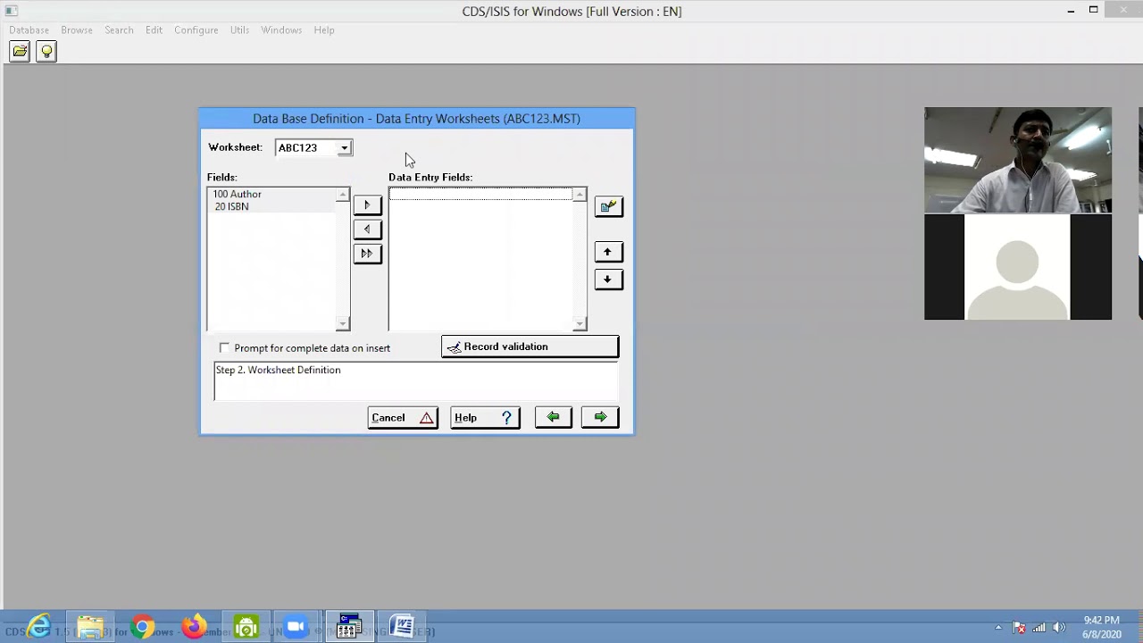 database creation in winisis part1 - YouTube