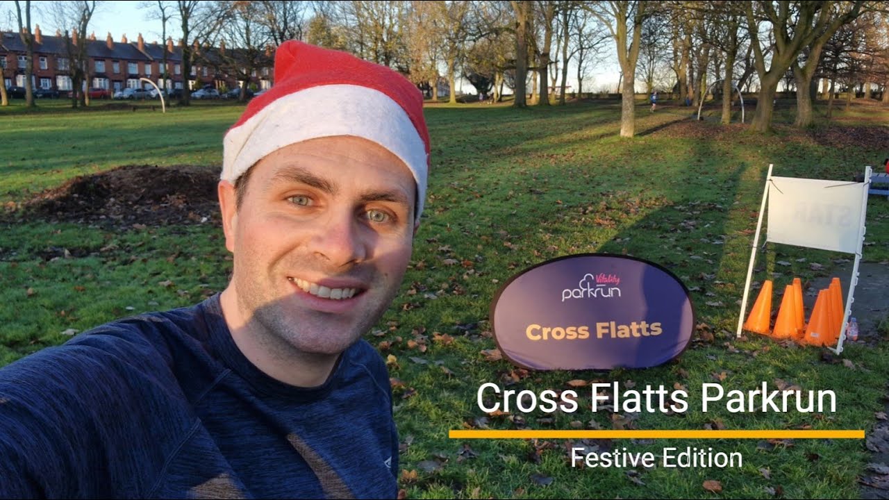 Santa Hat Parkrun at Cross Flatts! - YouTube