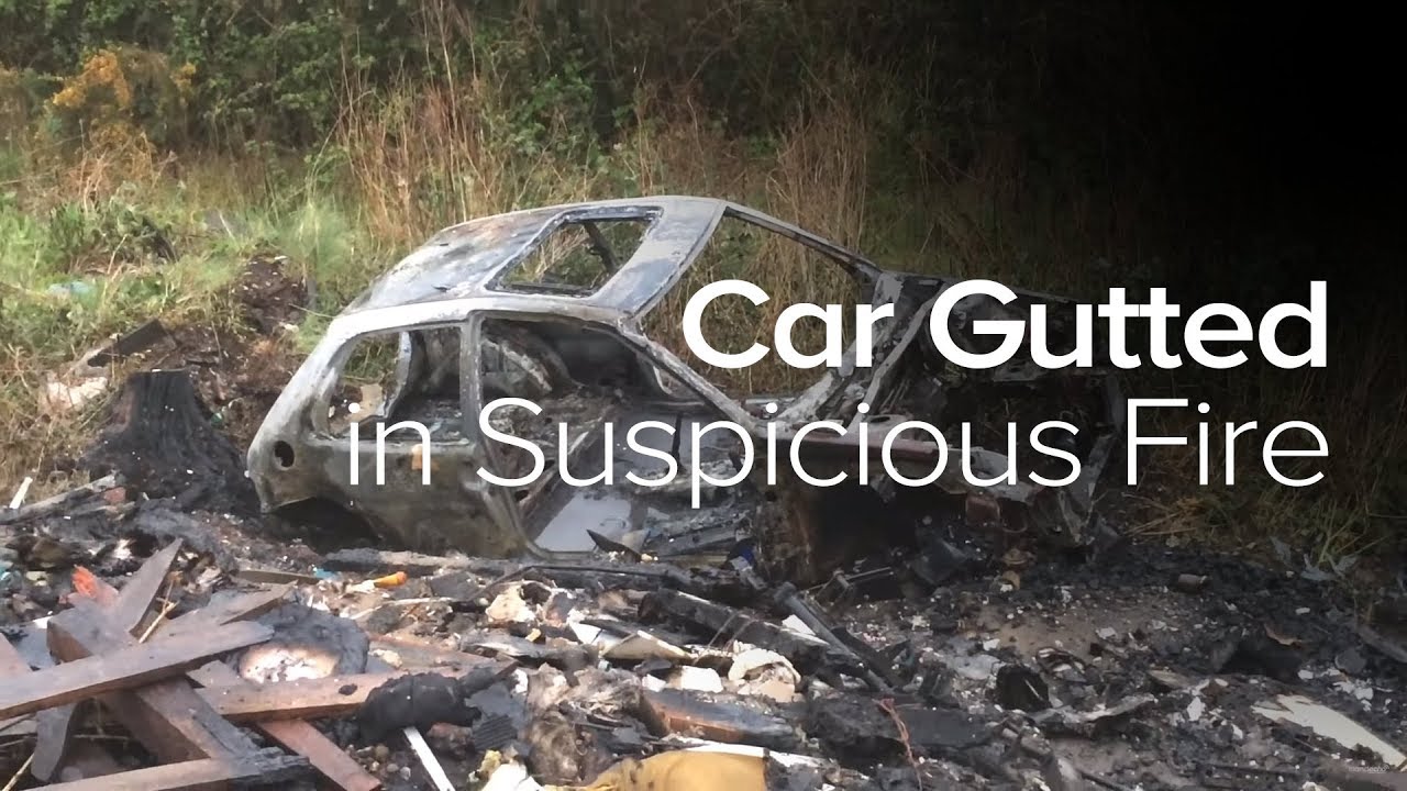 Car gutted in suspicious fire in Bembridge - YouTube