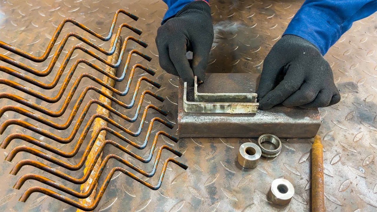 How to Bend Corrugated Iron Bars with Your Bare Hands // Welder's ...