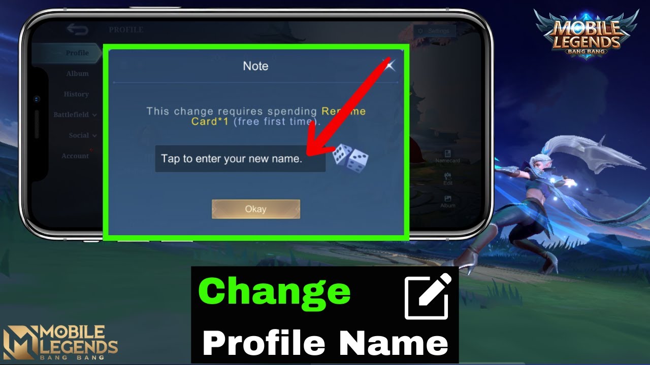 How To Change Name in Mobile Legends 2024 | Change Your MLBB Profile ...