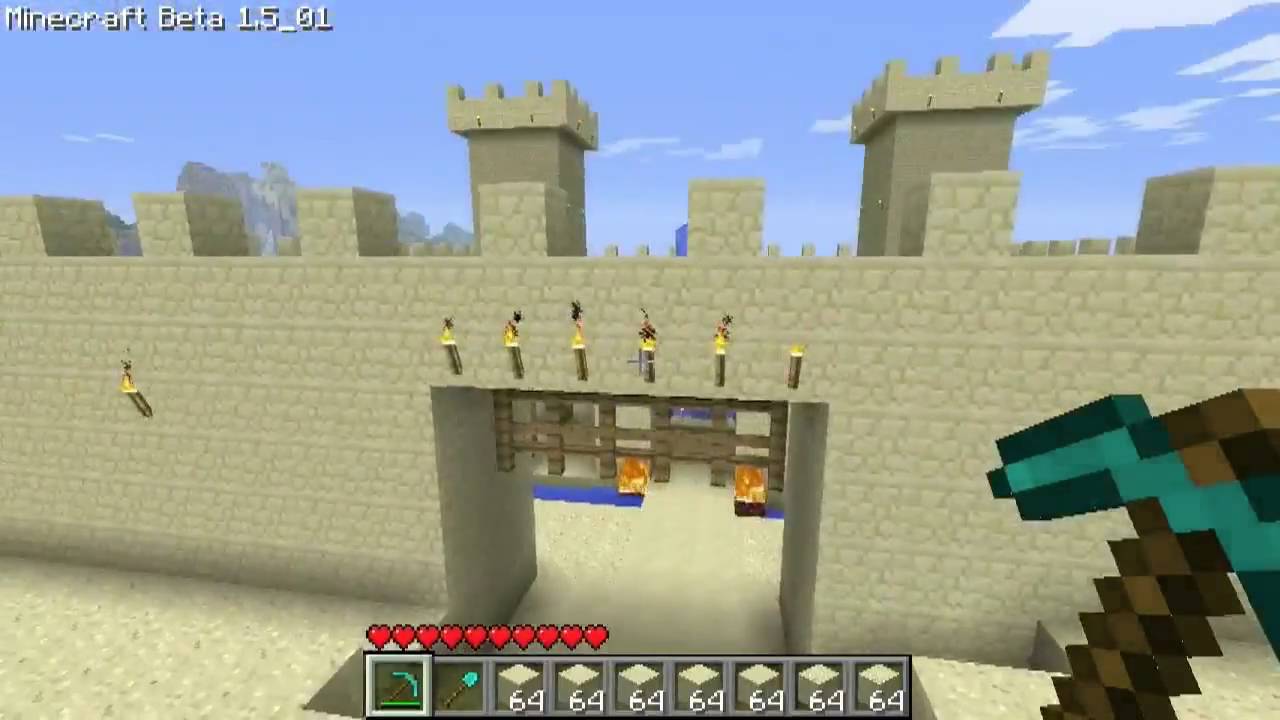 Minecraft: Building a Sandcastle Part 4 - The 2nd Floor [Library] - YouTube