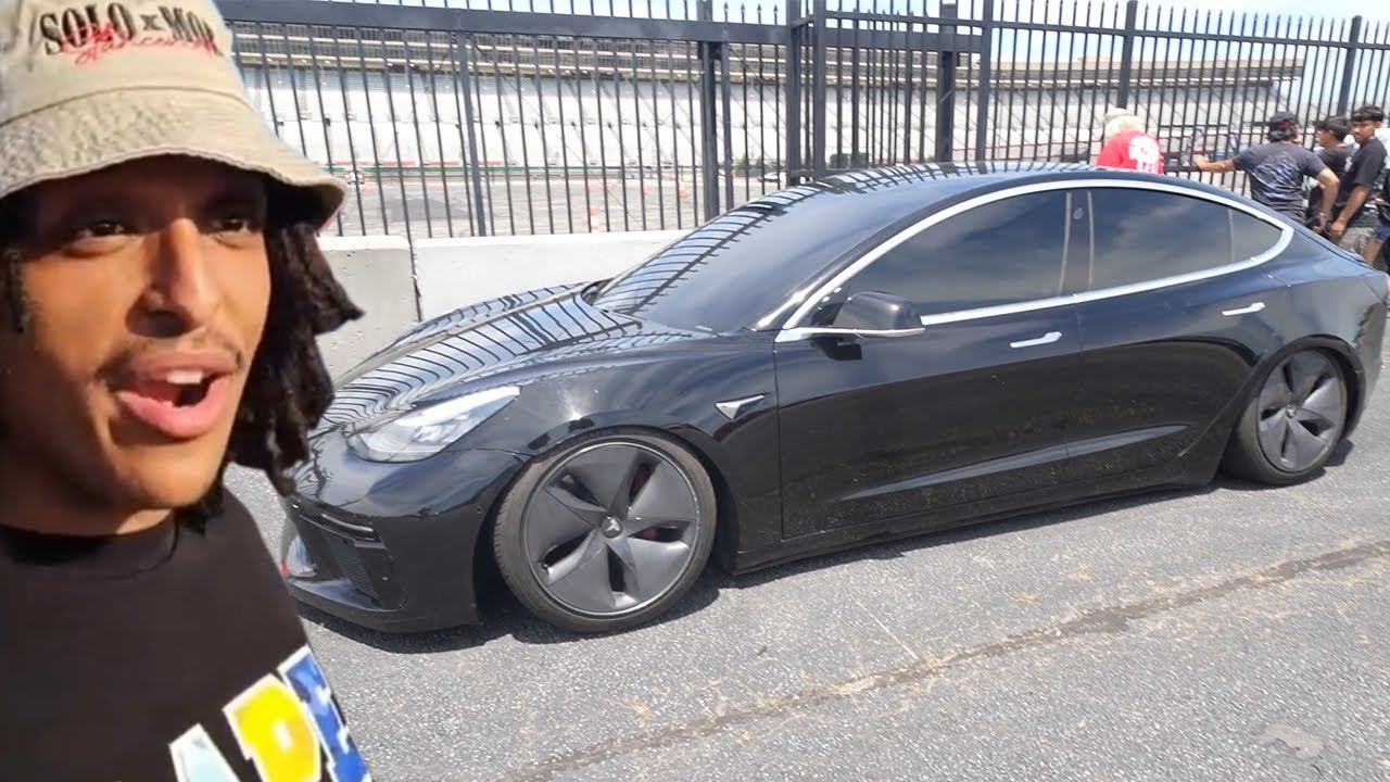 Agent 00 Reacts To My Stanced Tesla! - YouTube