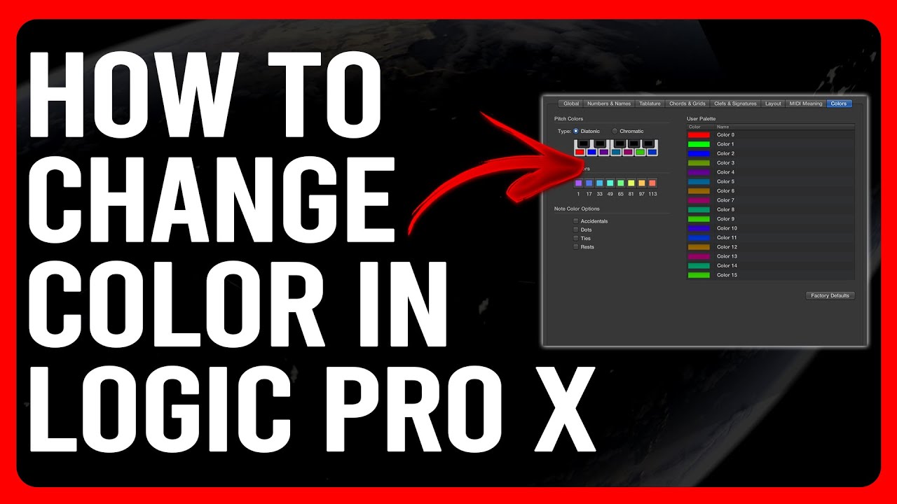 How To Change Color In Logic Pro X (How To Set Individual Color Track ...