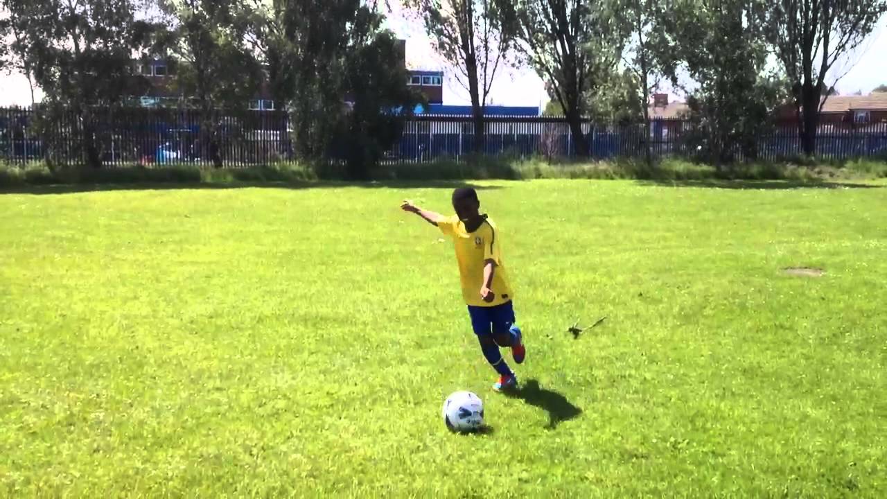School football skills slow motion - YouTube