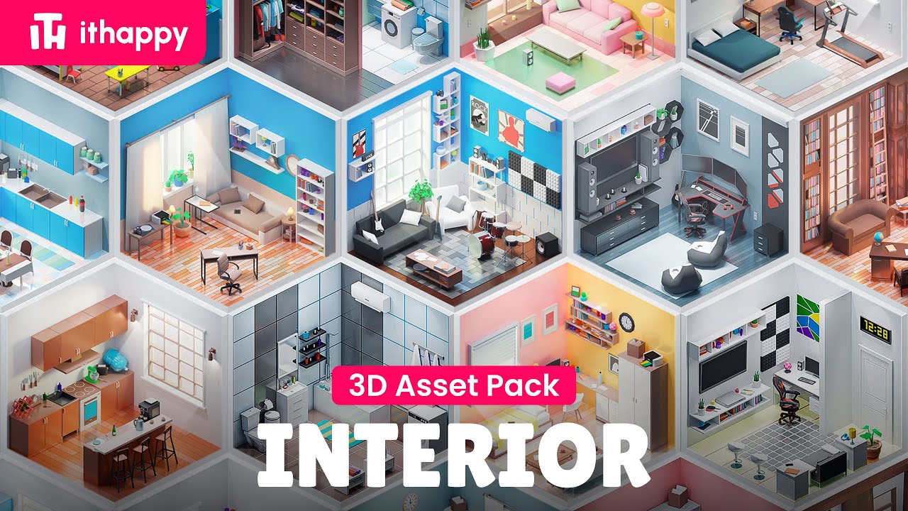Interior - 3D Asset Pack for Games - YouTube