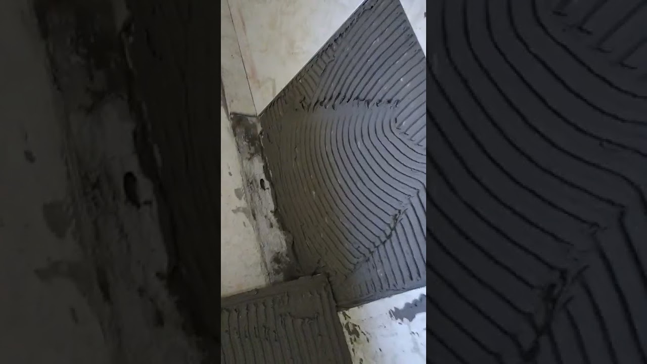 como colar revestimentos no chão cola dupla - YouTube