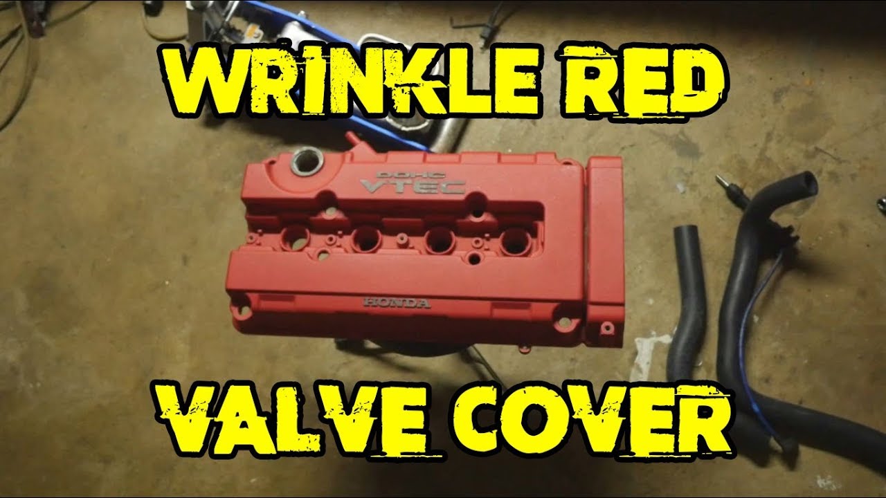 Project Integra Gets A Wrinkle Red Valve Cover! - YouTube