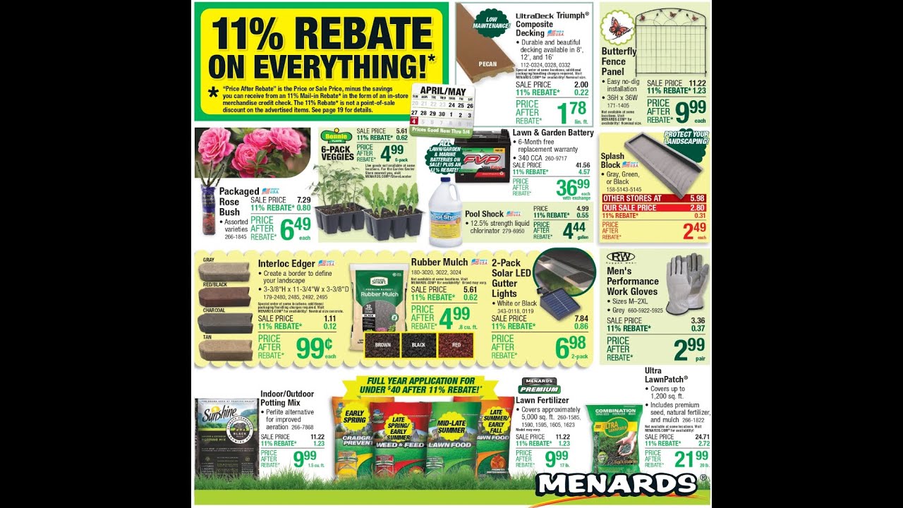 Menards Weekly Ad April 24 – May 4, 2025 - YouTube