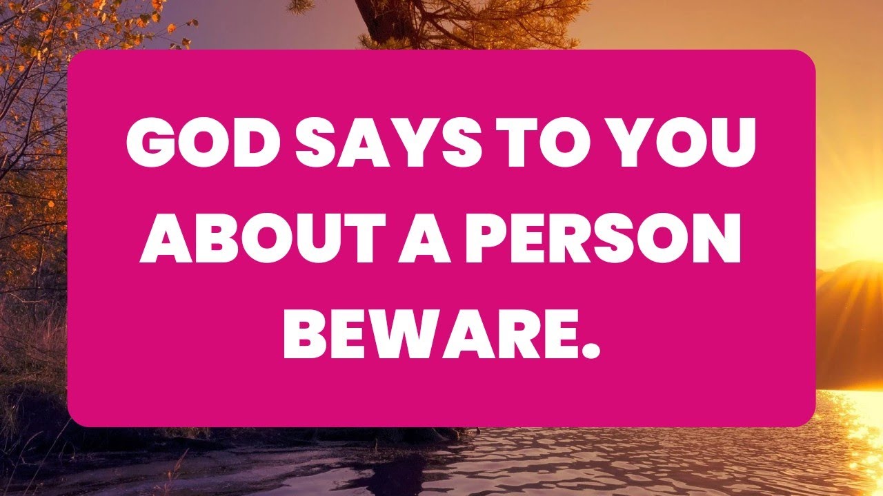 God Says To You About A Person Beware || Prophetic Word || Gods Peace ...
