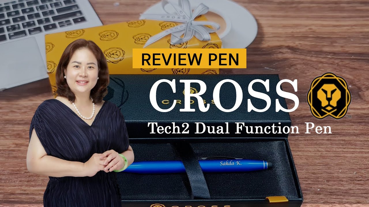 Cross Tech2 Metallic Blue Dual Function Pen with Stylus - YouTube