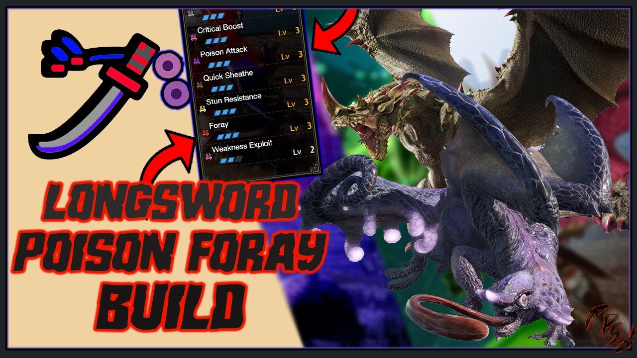 Poison Longsword build | monster hunter rise sunbreak - YouTube