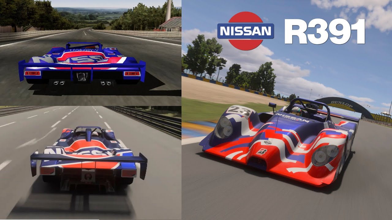Nissan R391 in Racing Games - YouTube
