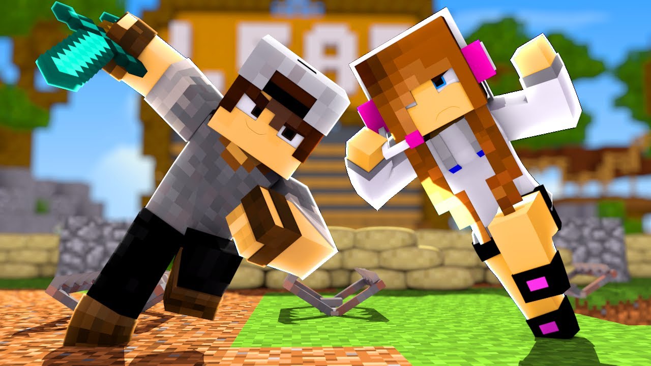 Minecraft: SKY WARS LUCKY BLOCK #4 - BATALHA FINAL COM O TIME DA BIBI ...