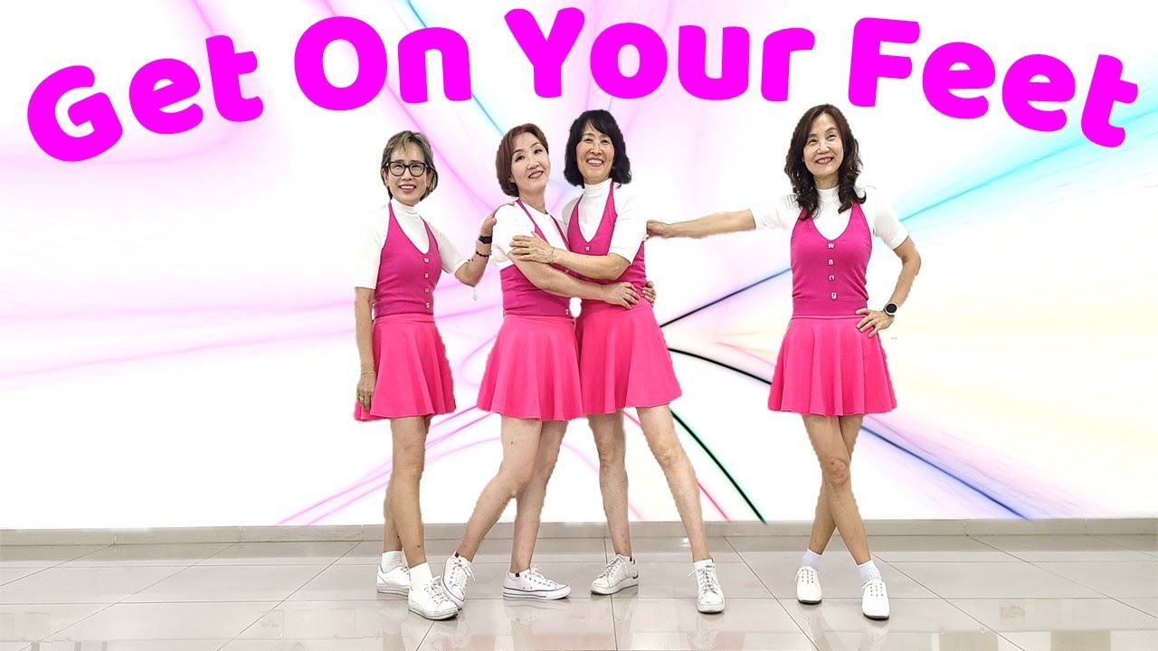 Get on Your Feet Line Dance/겟 온 유어 핏 라인댄스/요즘 핫한 작품 - YouTube