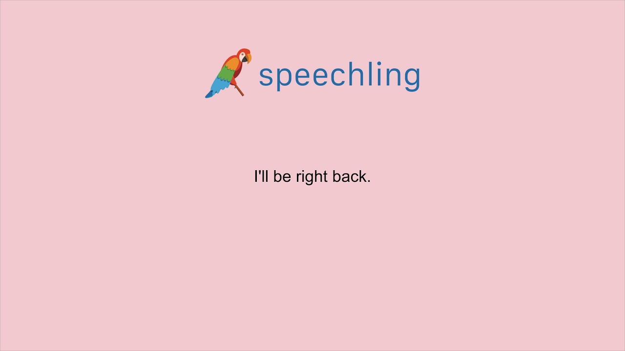How To Say I ll Be Right Back In Chinese Simplified YouTube How To Say I ll Be Right Back In Chinese Simplified YouTube