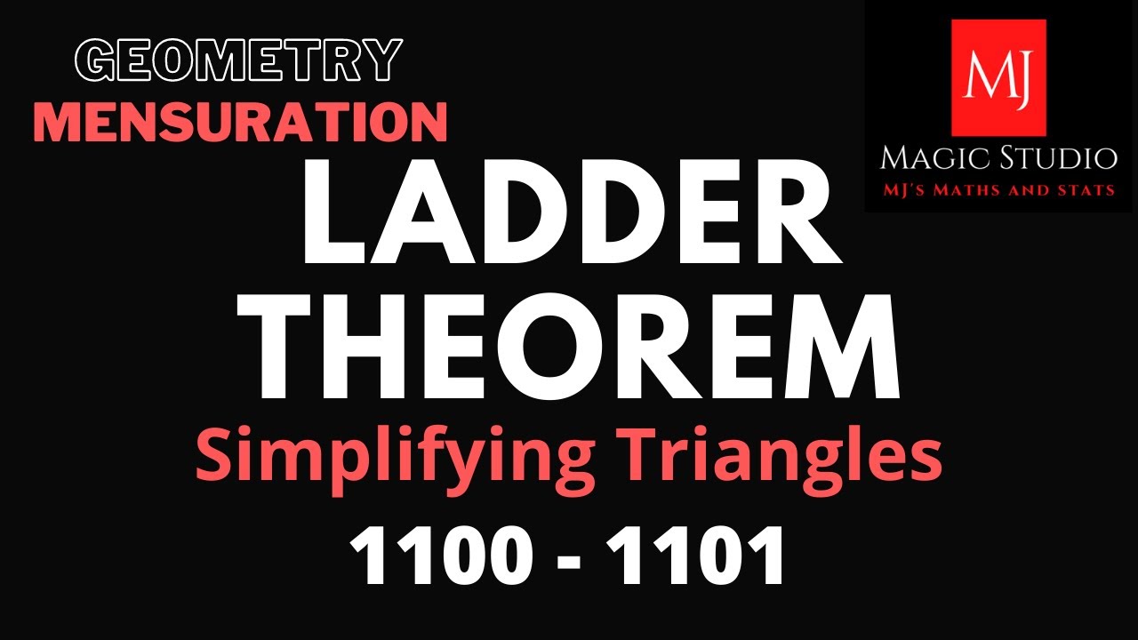 Ladder Theorem - Triangles - MUST DO - By Mohit Jain - YouTube