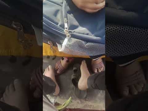 indian female face trampling on public