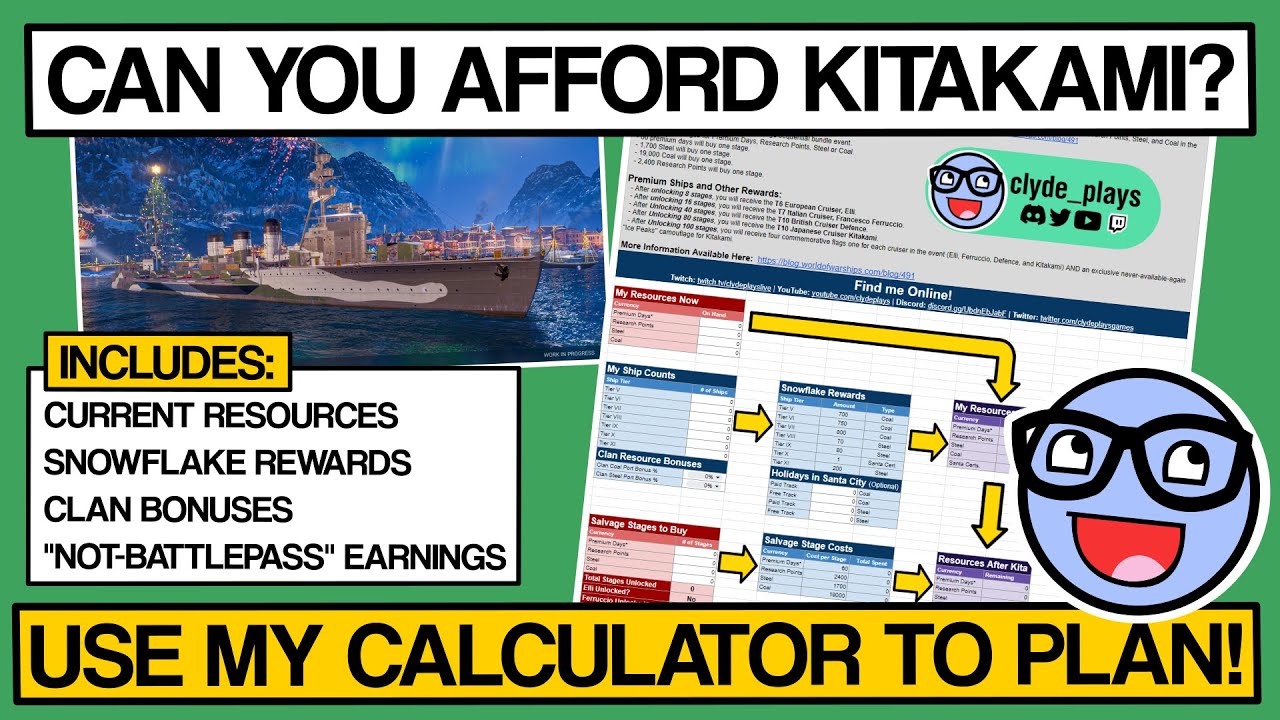 Optimizing Your Kitakami Purchase with Clyde - World of Warships ...